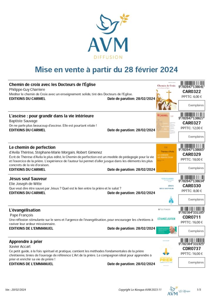 Catalogues AVM Diffusion - AVM Diffusion